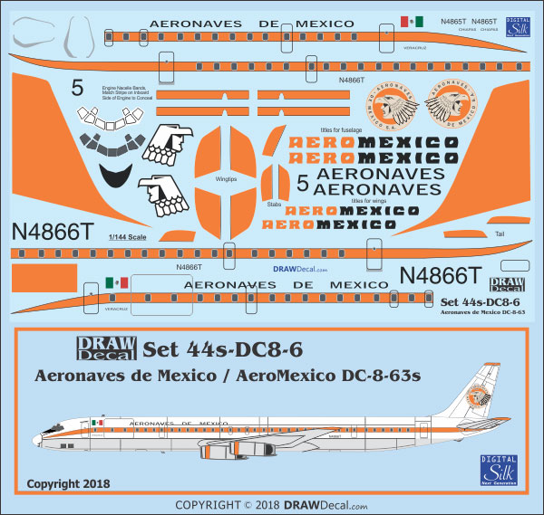 DW44s_DC8_006_aeronaves_profile-W | Airline Hobby Supplies