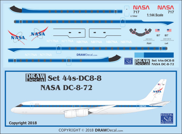 DW44s_DC8_008_NASA_profile-W | Airline Hobby Supplies