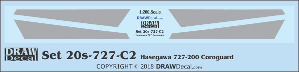 DRAW Decal Corogards, Wing Escape Markings and Prop Logos | Airline ...